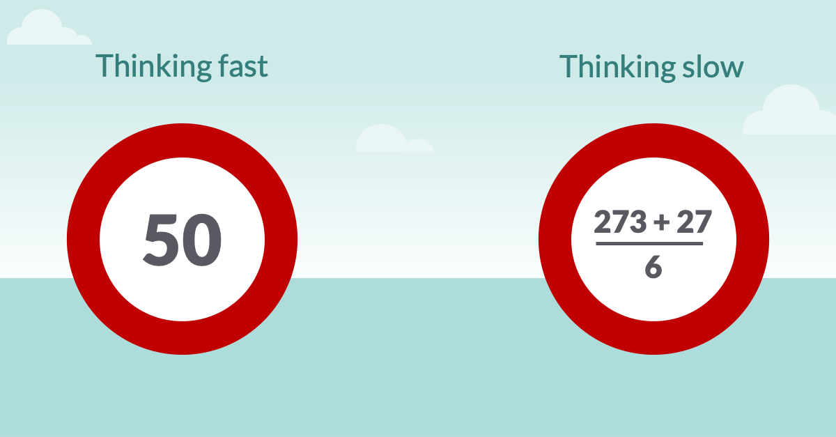 Thinking fast and slow