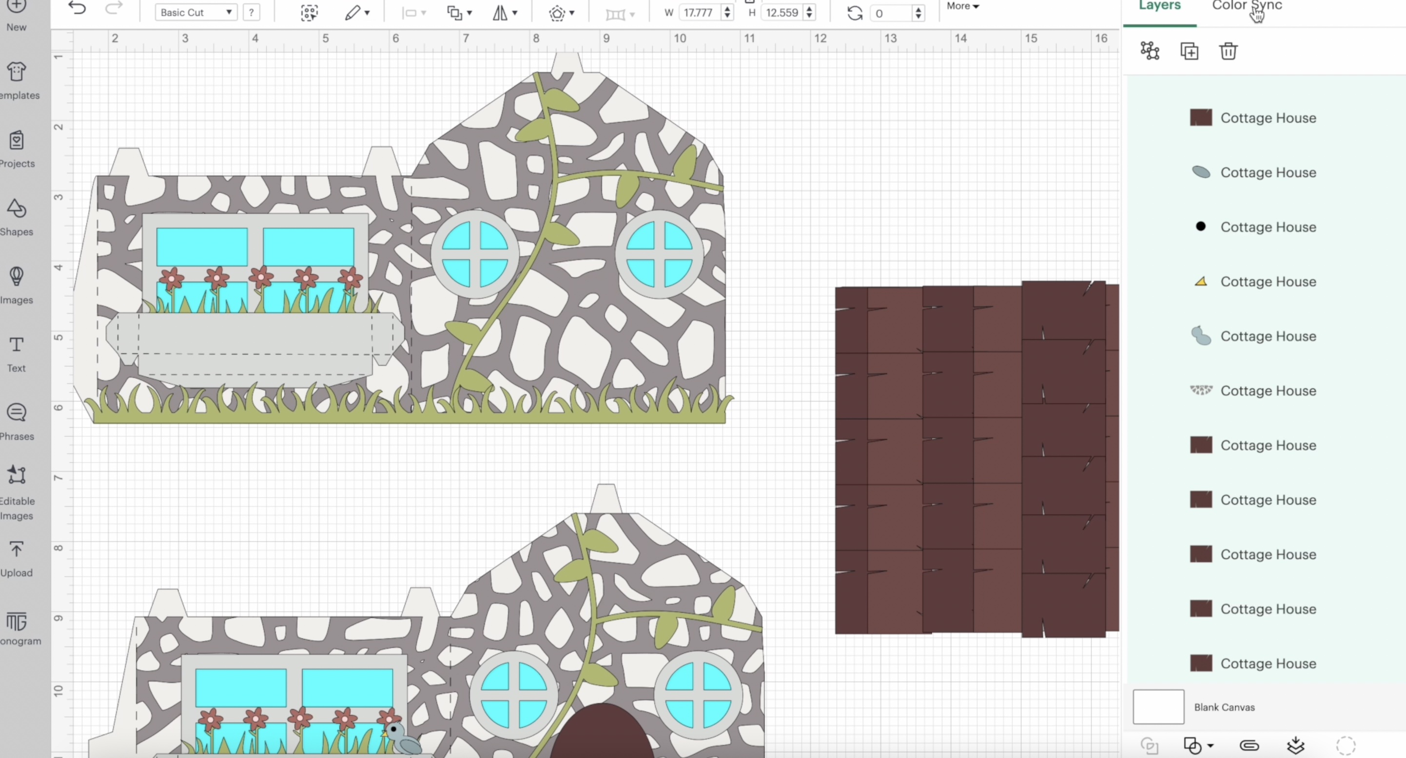 Free 3D SVG Project: Spring Cottage House | Cricut Paper Craft