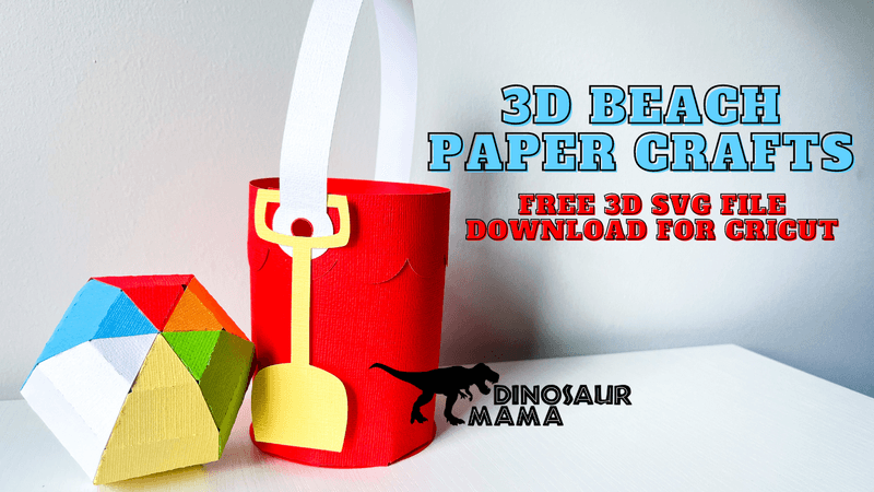 3D Beach SVG Files | DIY Beach Party Decor with Cricut