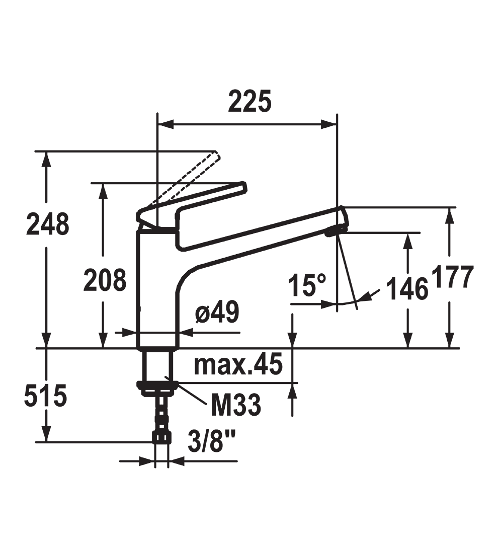 LUNA-E Swivel Chrome - KWC Australia