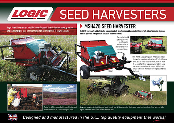 UTV ATV Seed Harvester MSH320 from Logic