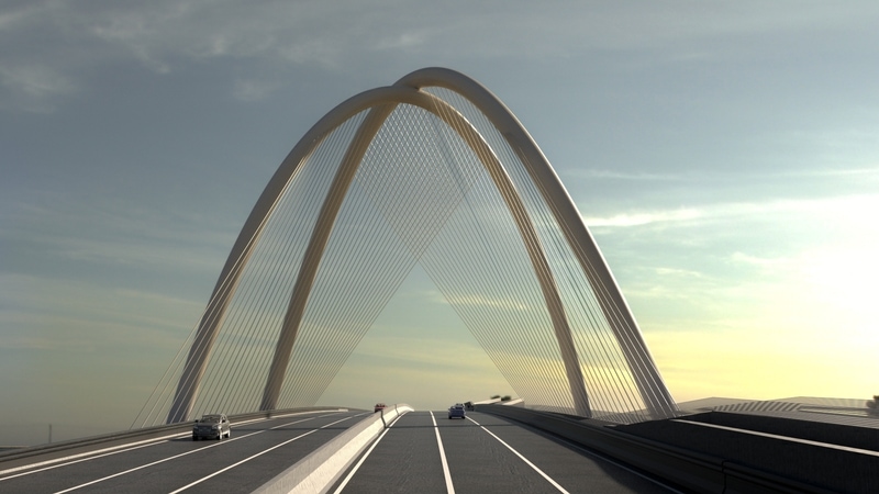 Concept Design for the Iconic Umm Lafina Bridge