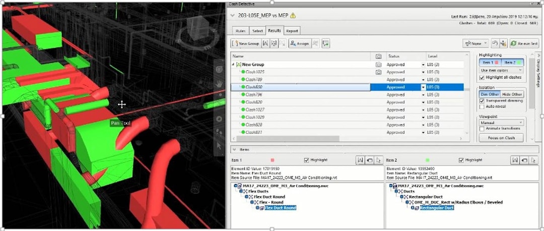 Clash Detection - Spatial Coordination