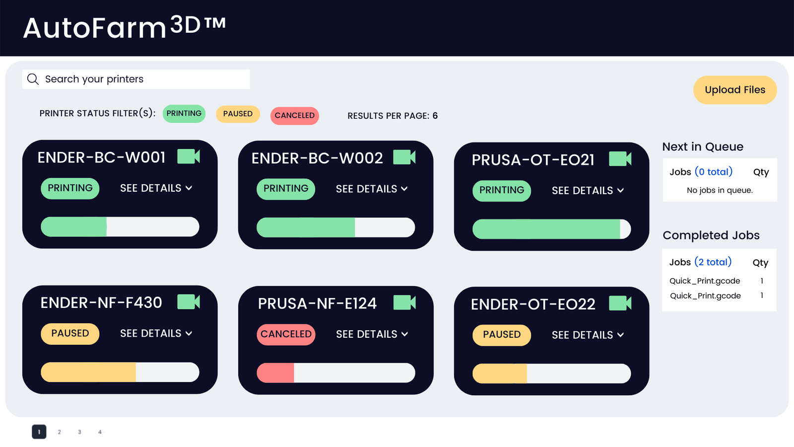 3DQue - Automation for 3D Printers and Print Farms