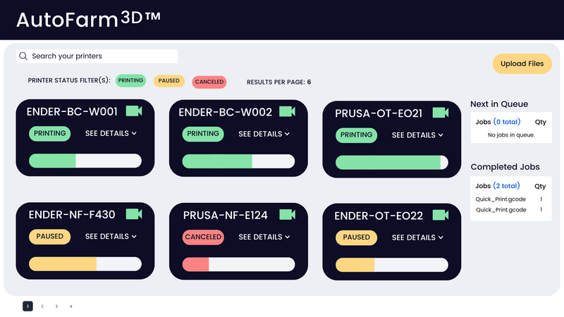 3DQue - Automation for 3D Printers and Print Farms
