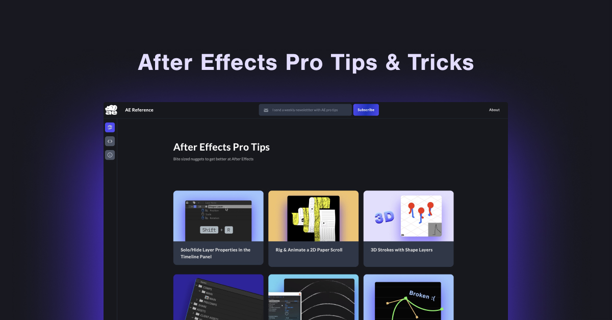 AEReference - Resources for Motion Designers