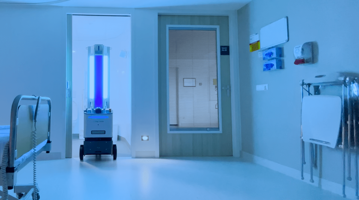Faster, safer, and automated disinfection with robot SAM-UVC