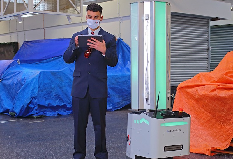 Loop Robots News: Disinfection in large commercial retail space!