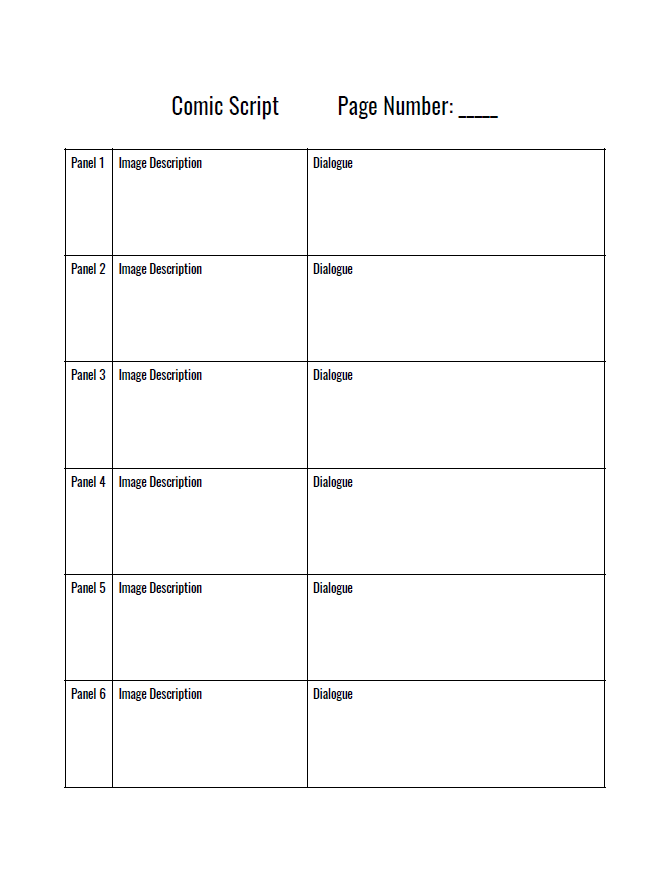 Comics Lesson Plan If Could Blog