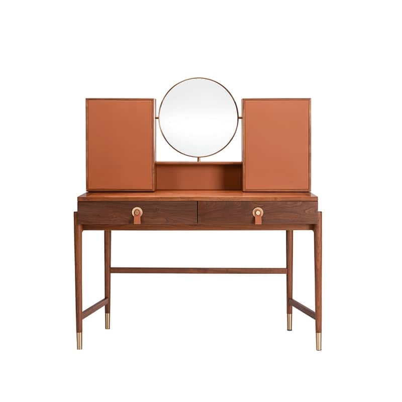 Zen Deco Walnut Dressing Table | Living in Design