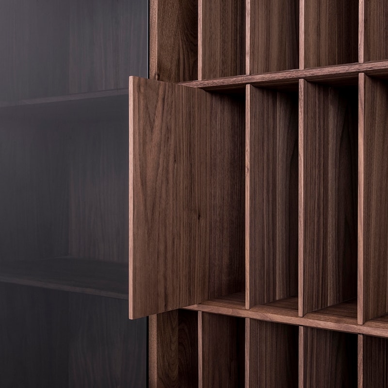 Black Walnut Infinity Bookcase | Living in Design