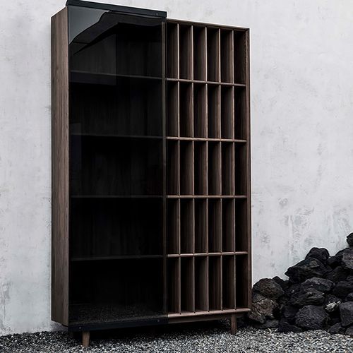 Black Walnut Infinity Bookcase | Living in Design