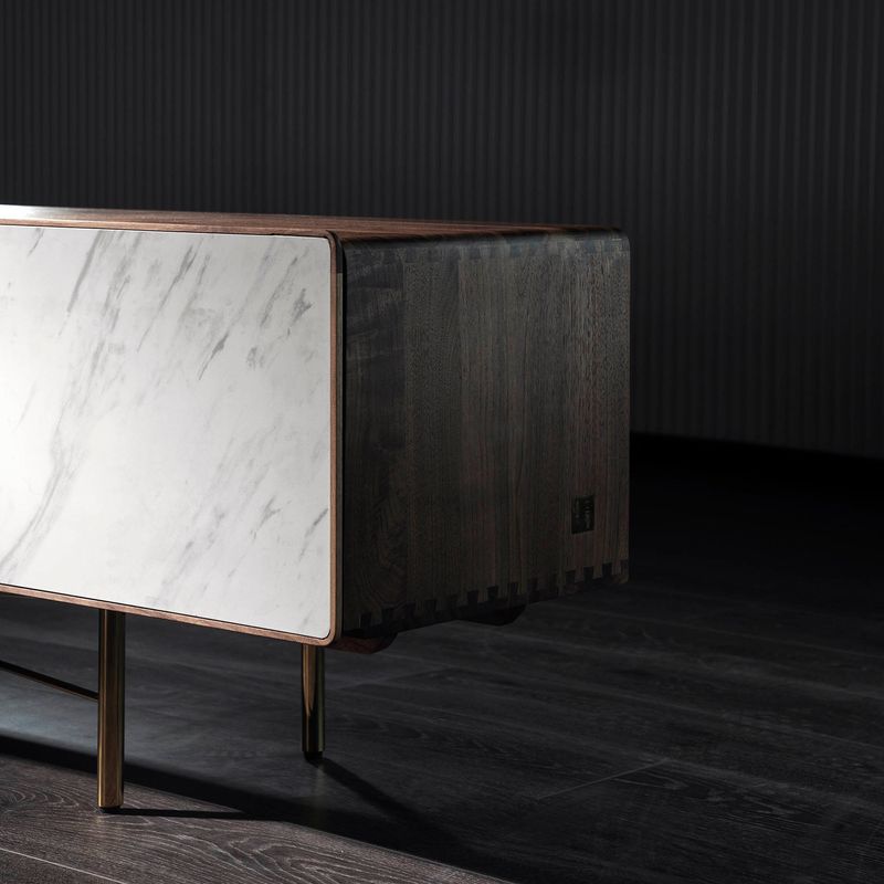 Walnut TV Console | Living in Design