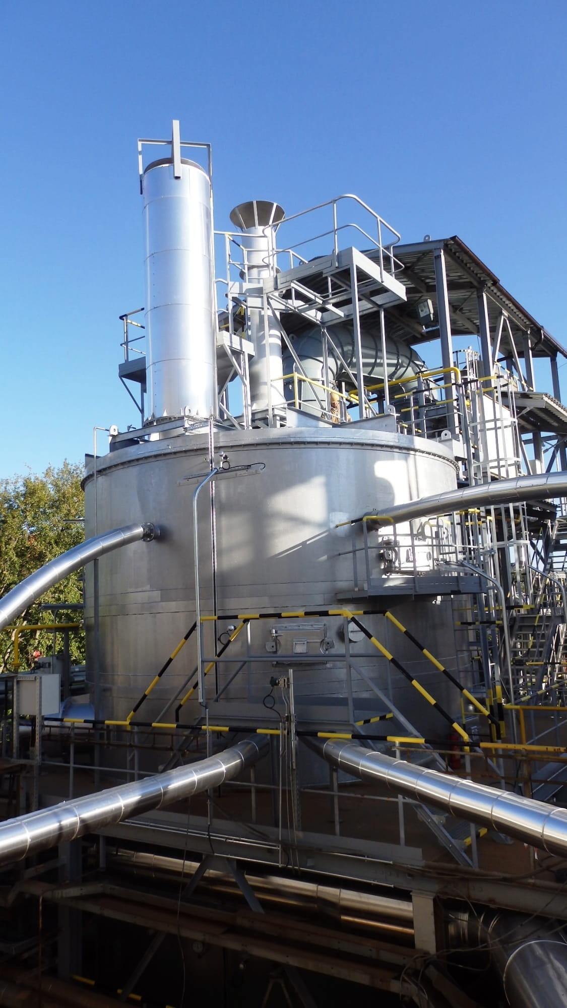 Reconstruction and capacity increase of the sludge incinerator