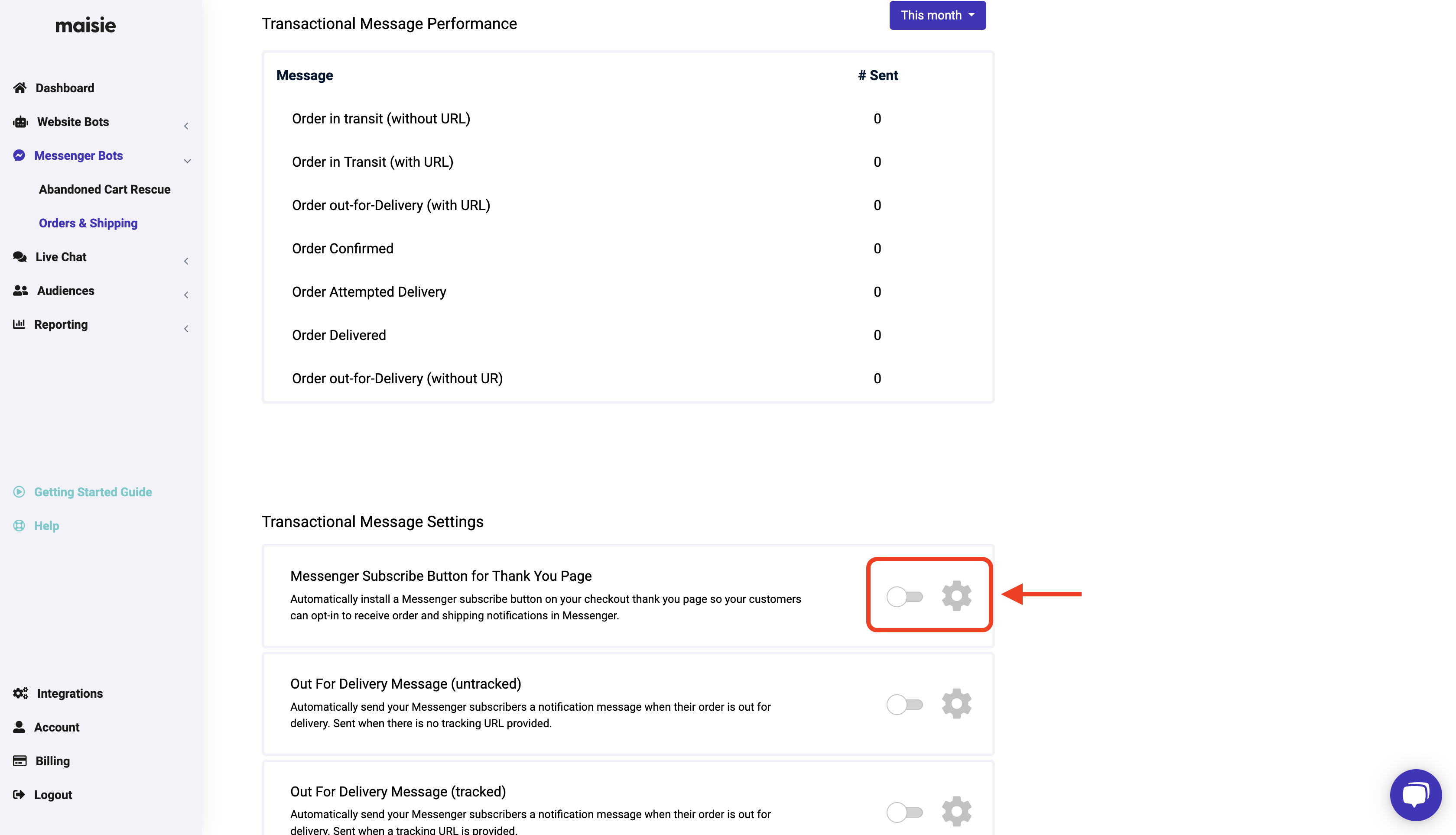 How To Setup Your Orders & Shipping Messenger Chatbot | Maisie AI