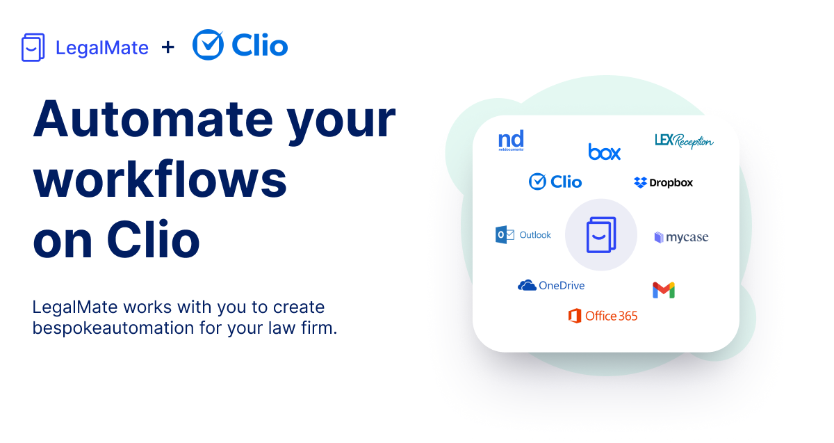 LegalMate | Law firm workflow automation for Clio