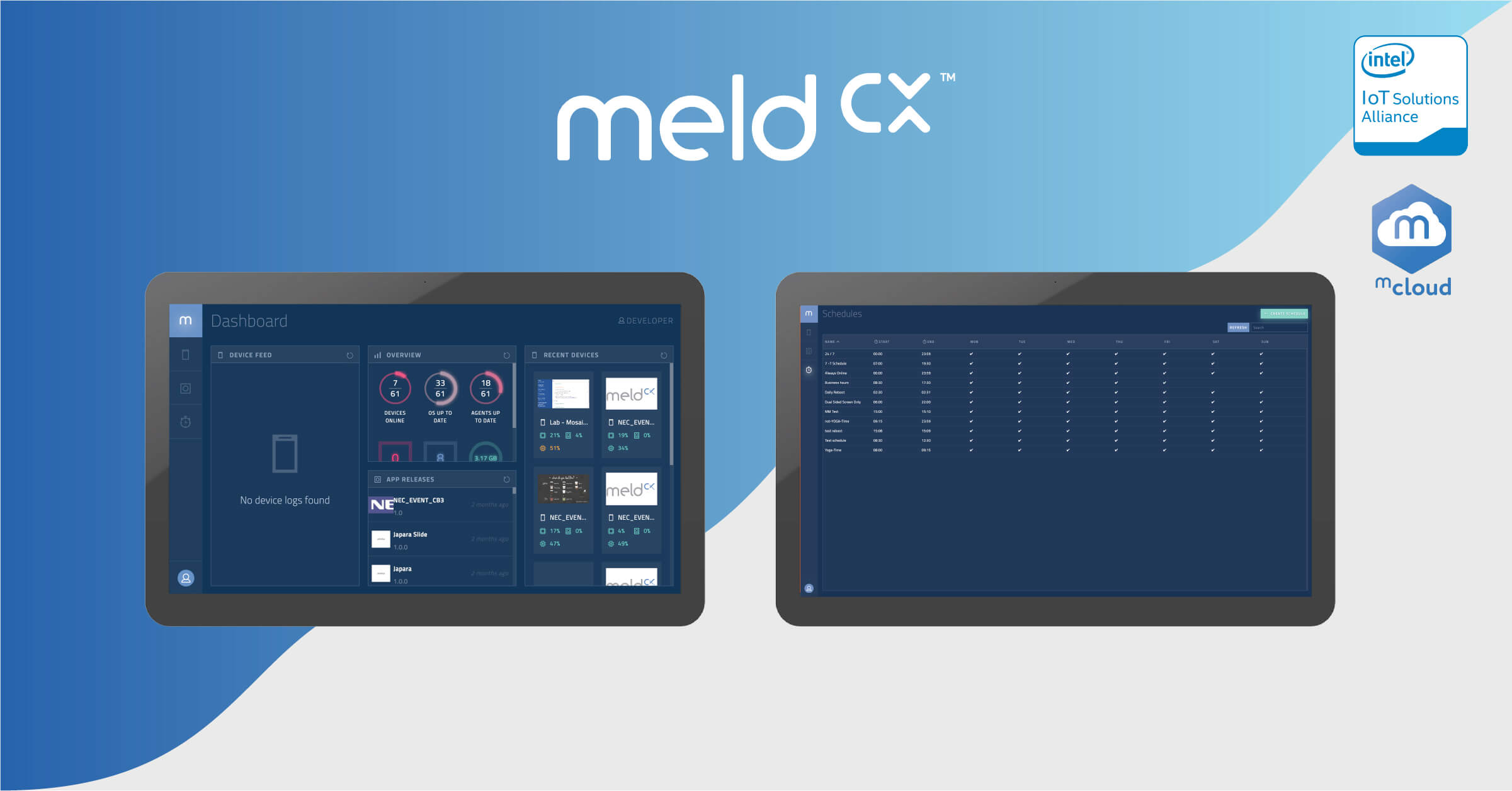 meldCX Cloud Console, an Official Intel® IoT RFP Ready Kit | meldCX