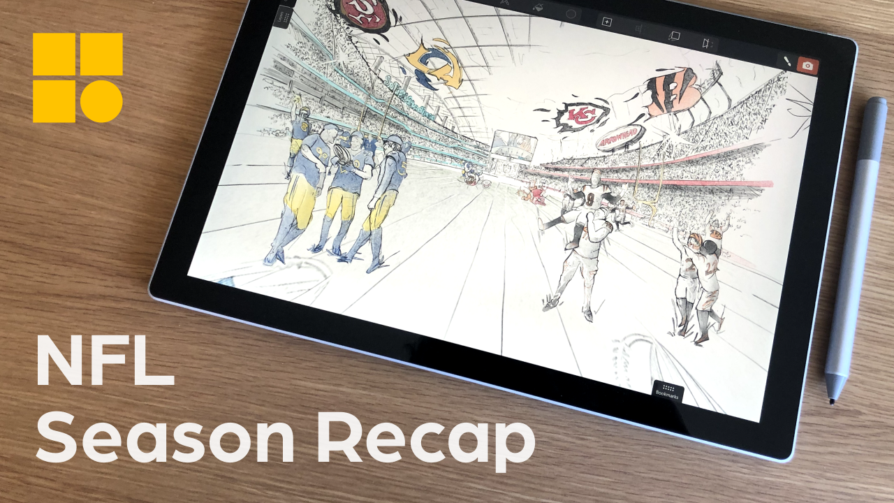 Interactive NFL Season Recap made with Mental Canvas