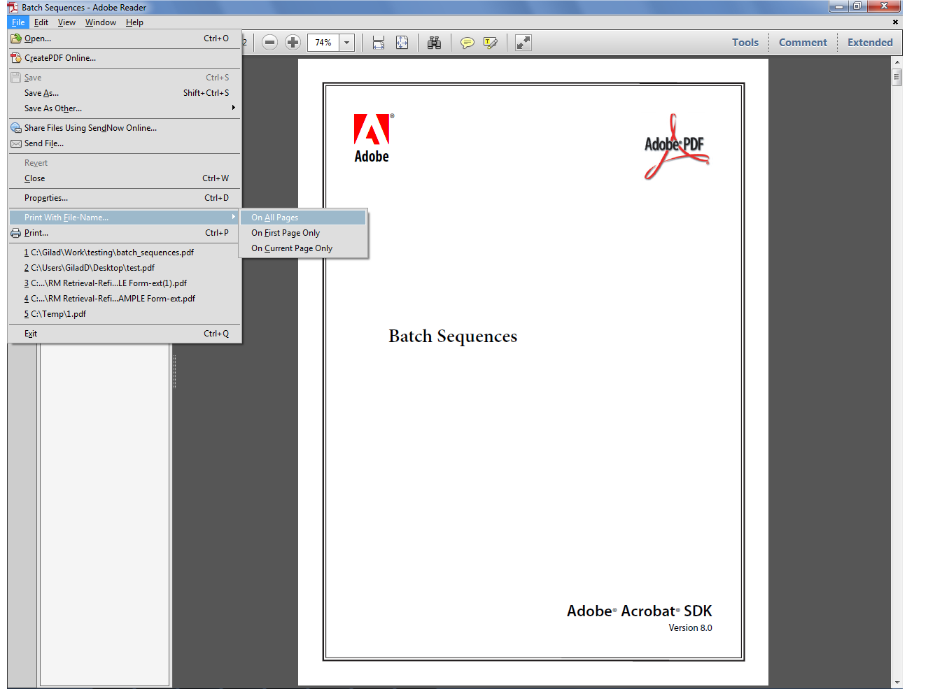 Acrobat/Reader -- Print PDF With File Name | Try67 | Custom PDF tools