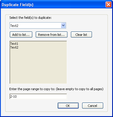 Acrobat -- Copy & Paste Field to Multiple Pages | Try67 | Custom PDF tools