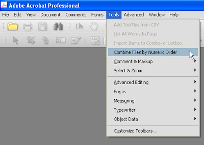 Acrobat -- Combine PDF Files in Numeric Order | Try67 | Custom PDF tools