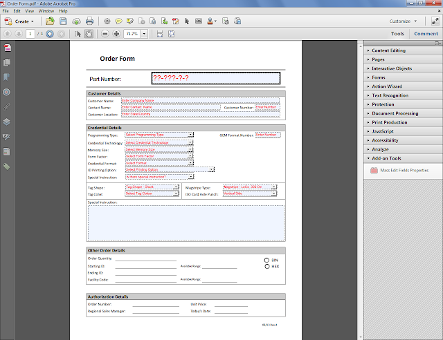 Acrobat -- Mass Edit Fields Properties | Try67 | Custom PDF tools