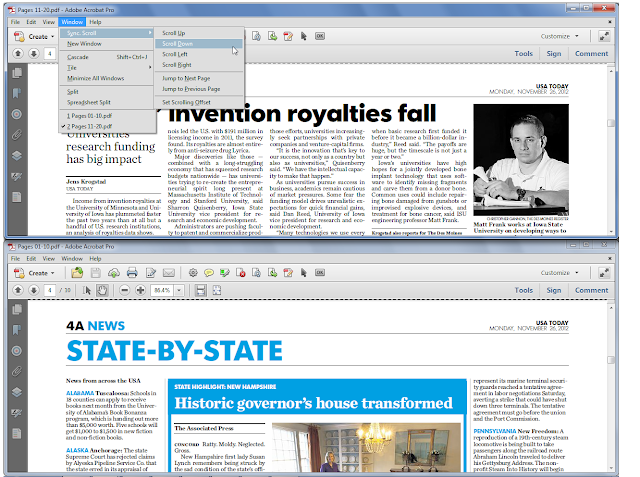 Acrobat/Reader - Synchronized Scrolling Two (Or More) PDF Documents | Try67 | Custom PDF tools
