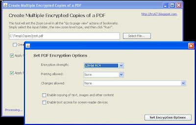Create Encrypted Copies of a PDF File | Try67 | Custom PDF tools