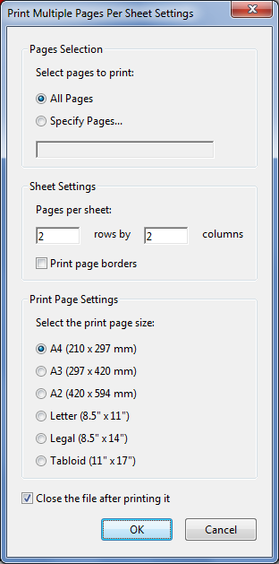 Acrobat -- Print Multiple Pages Per Sheet | Try67 | Custom PDF tools