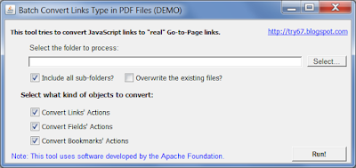 Convert JavaScript Links To Real Links | Try67 | Custom PDF tools