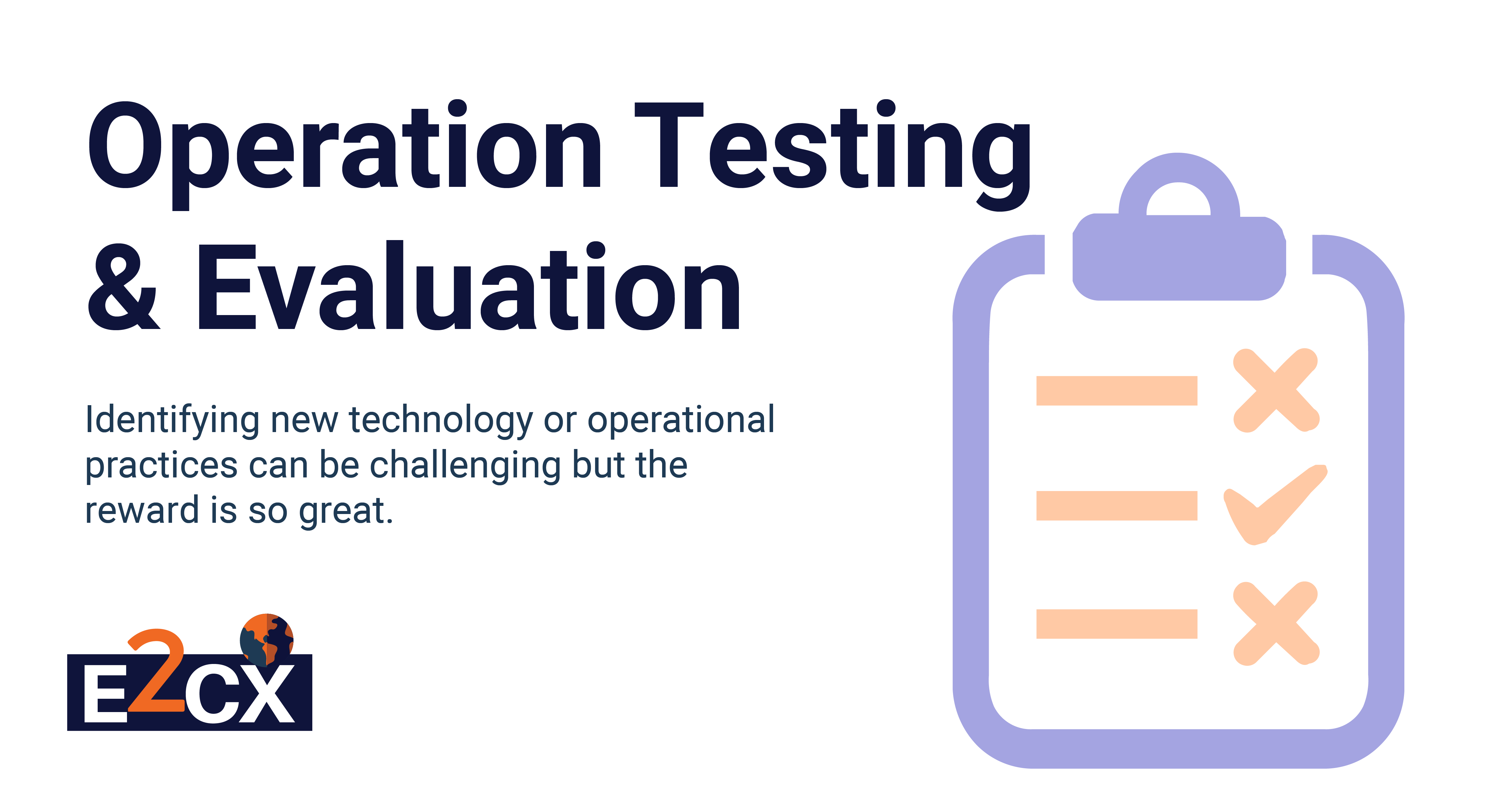 Operational Testing & Evaluation