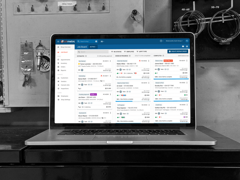 Auto Repair Shop Management Software - Tekmetric