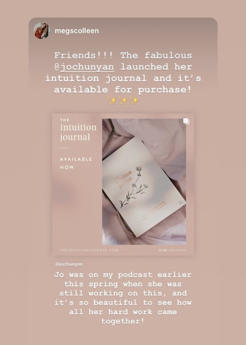 Guided journaling prompts with The Intuition Journal | Jo ChunYan