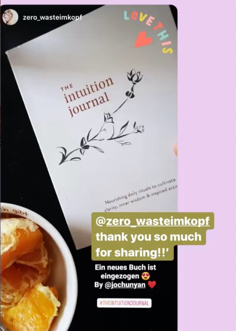 Guided journaling prompts with The Intuition Journal | Jo ChunYan