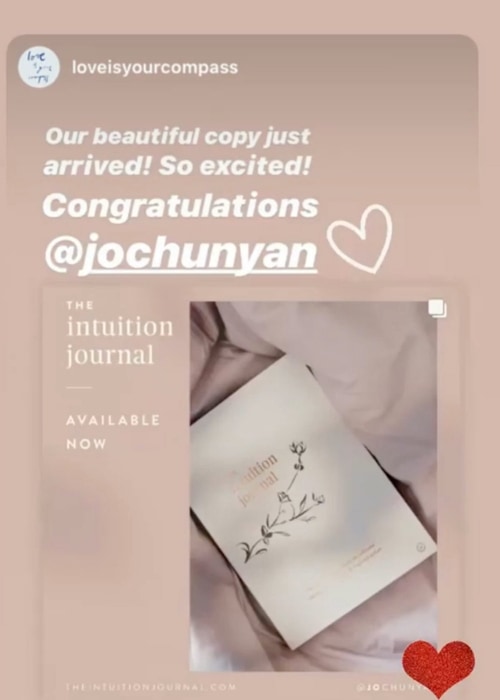 Guided journaling prompts with The Intuition Journal | Jo ChunYan