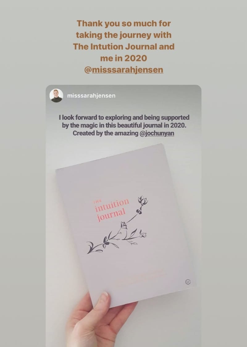 Guided journaling prompts with The Intuition Journal | Jo ChunYan