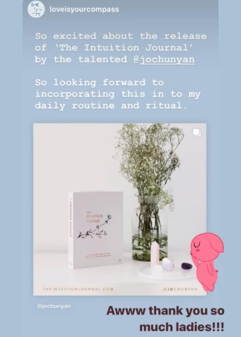 Guided journaling prompts with The Intuition Journal | Jo ChunYan