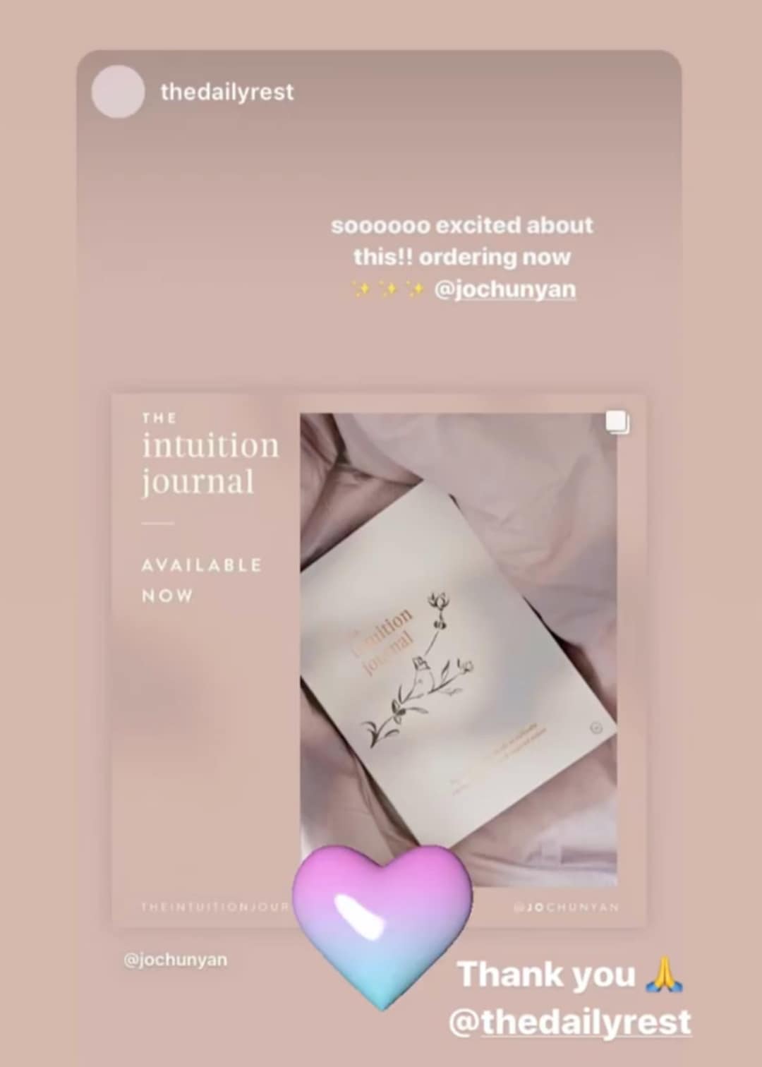 Guided journaling prompts with The Intuition Journal | Jo ChunYan