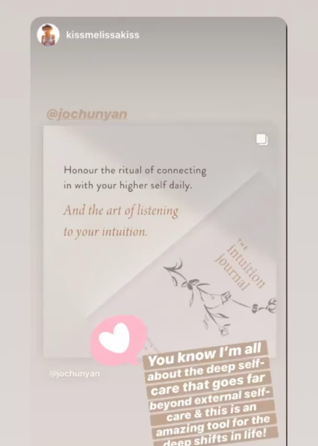 Guided journaling prompts with The Intuition Journal | Jo ChunYan