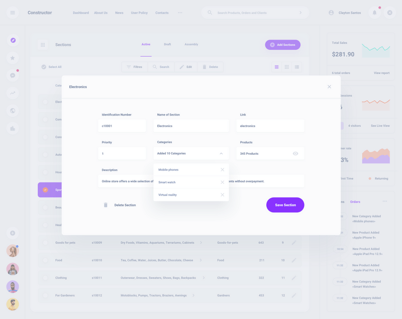 Commerce Admin Dashboard