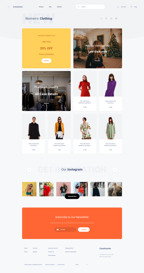 Constructor UI Kit Download for Figma, Sketch and Adobe XD