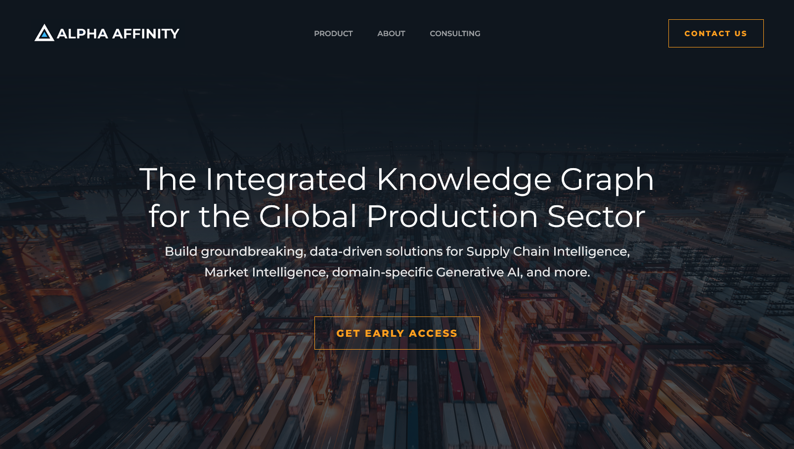 Alpha Affinity - The Integrated Knowledge Graph for the Global Production Sector