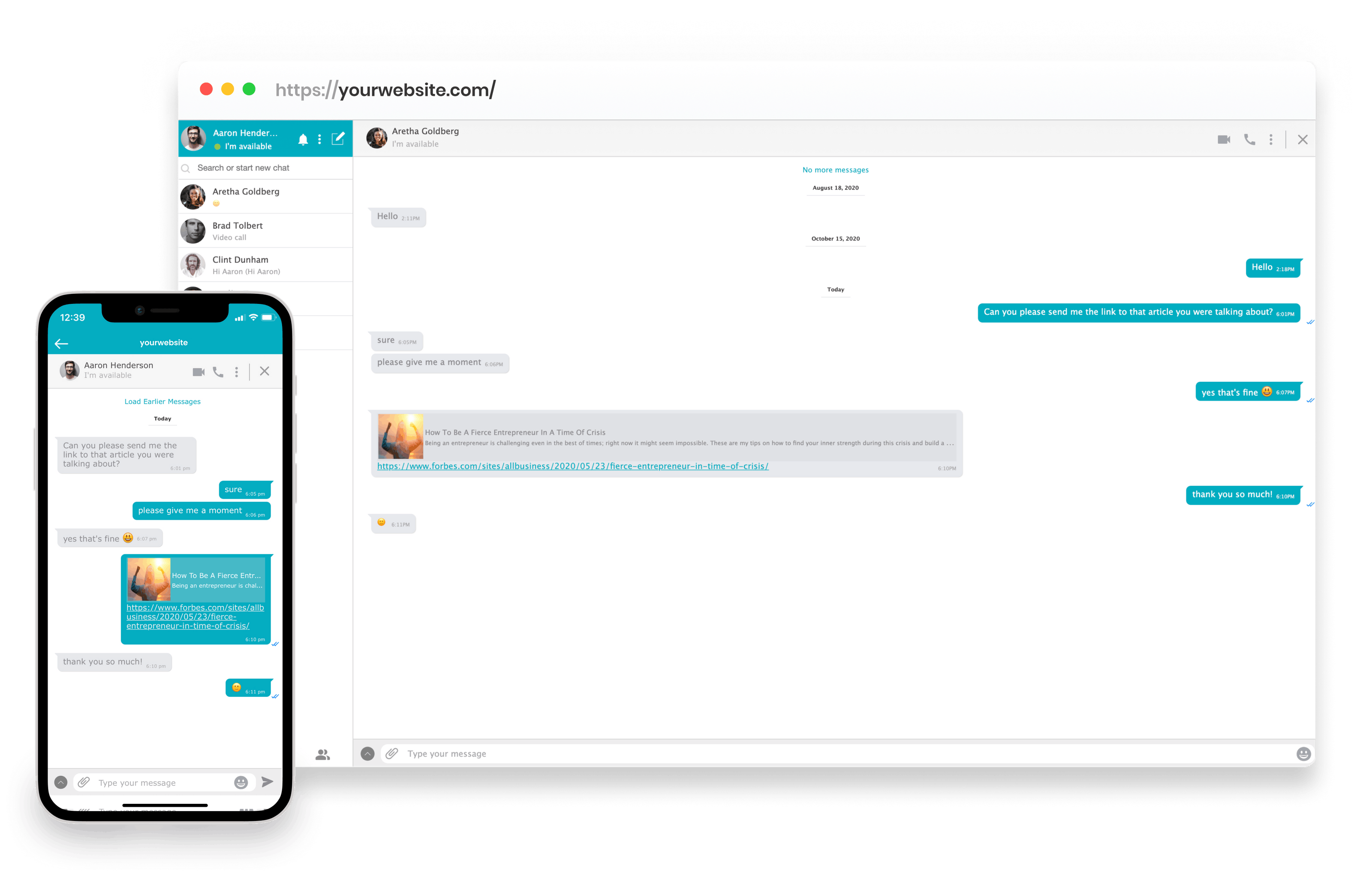 Online Group and Private Text Chat for Websites | AtomChat