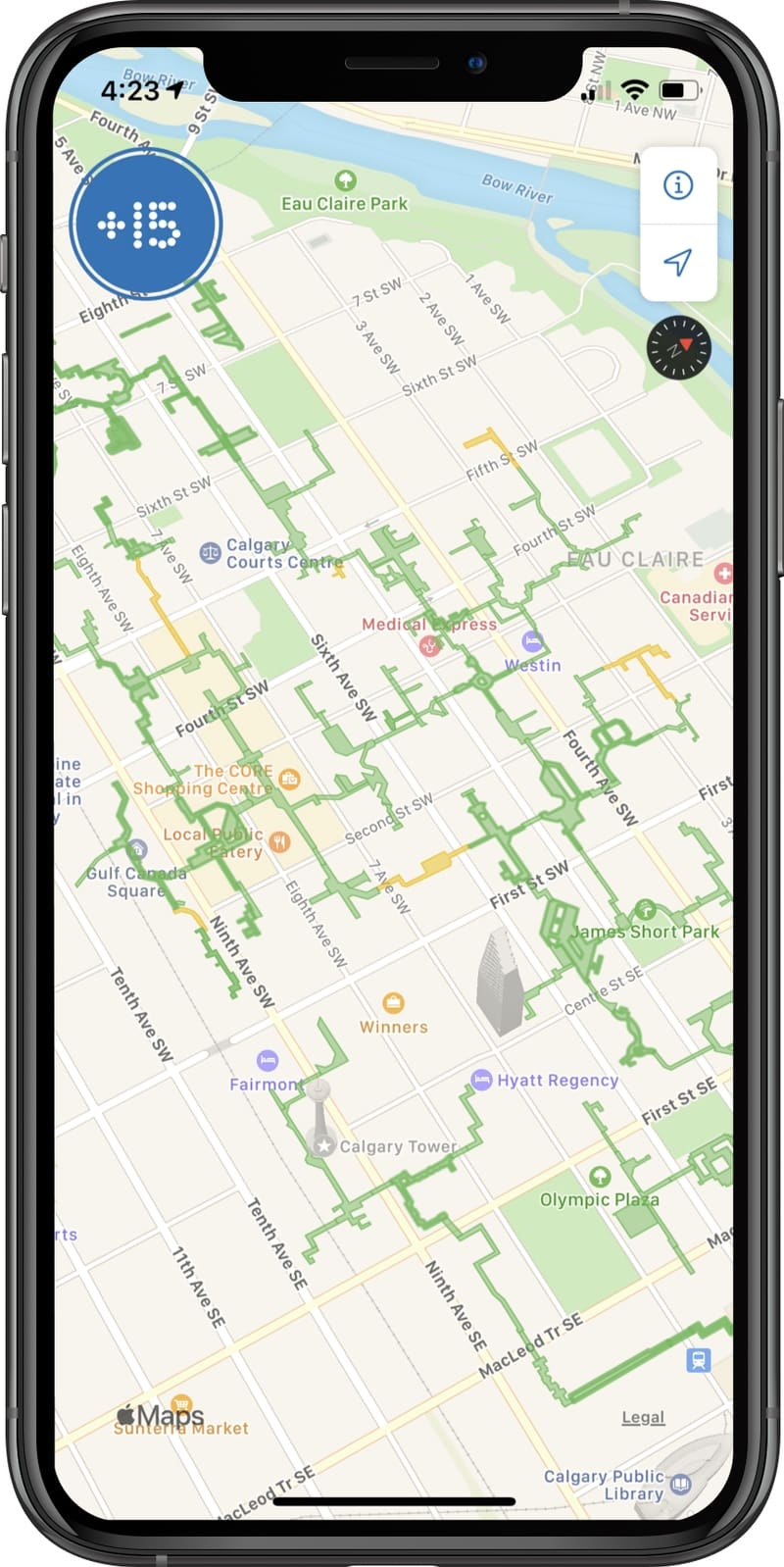Calgary Plus 15 iOS App - Made by Toy Rockets