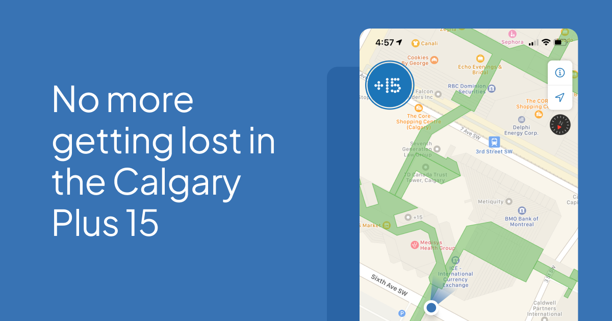 Calgary Plus 15 iOS App - Made by Toy Rockets