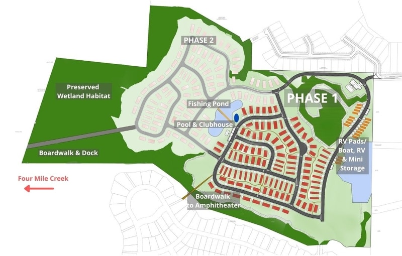 About Riverwalk Landing – 55+ Resort Community