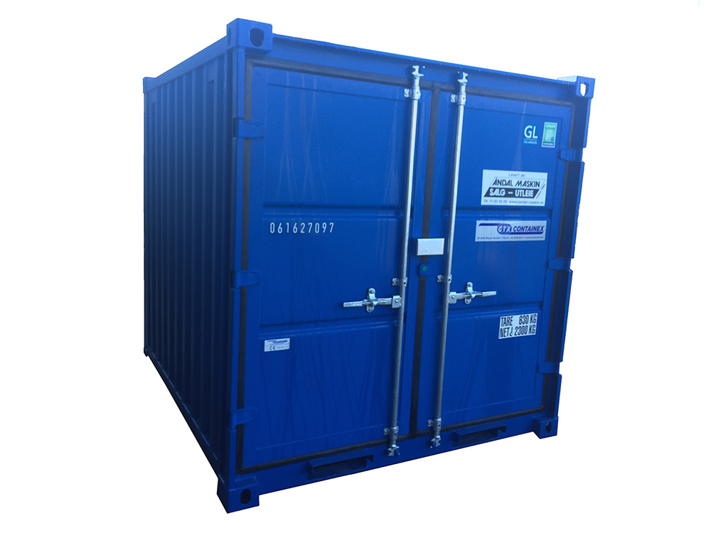 Modul og lager - - 8 fot lagercontainer