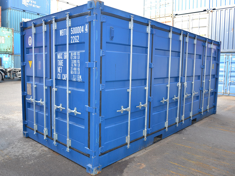 Modul og lager - - 20 fot container, sideåpning