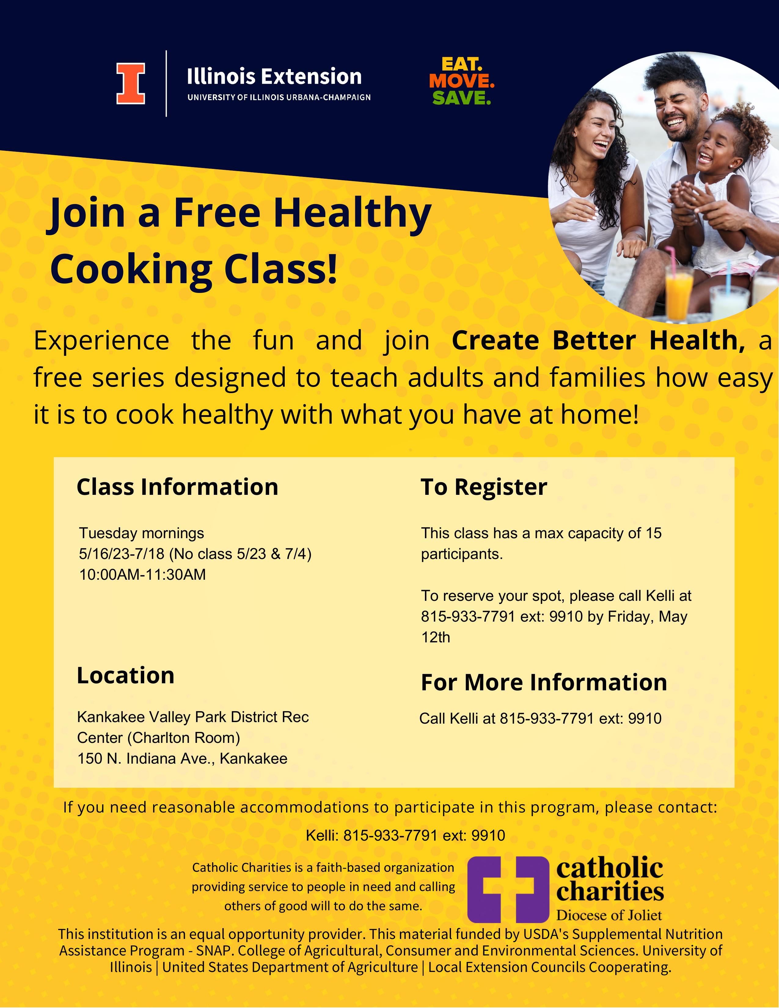 Create Better Health - May 16, 2023 | Kankakee Valley Park District ...