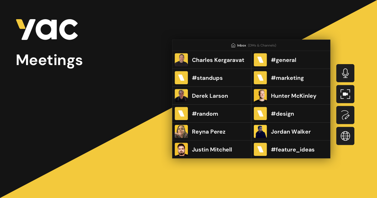 Yac Use Cases | Replace Meetings